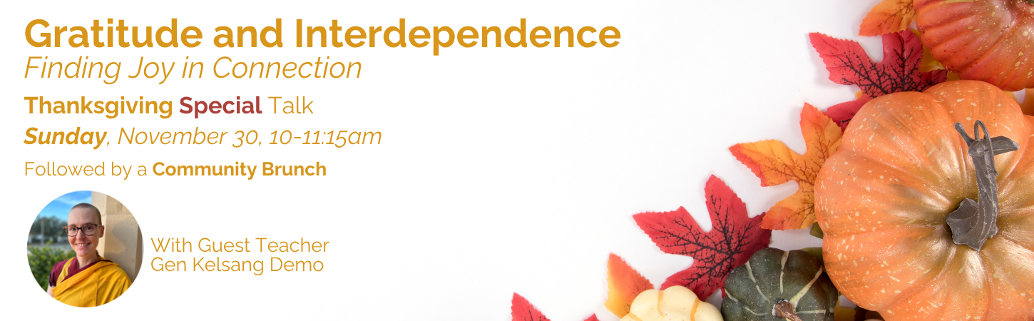 Thanksgiving talk with Gen Demo web banner (1450 x 450 px) - Meditation ...